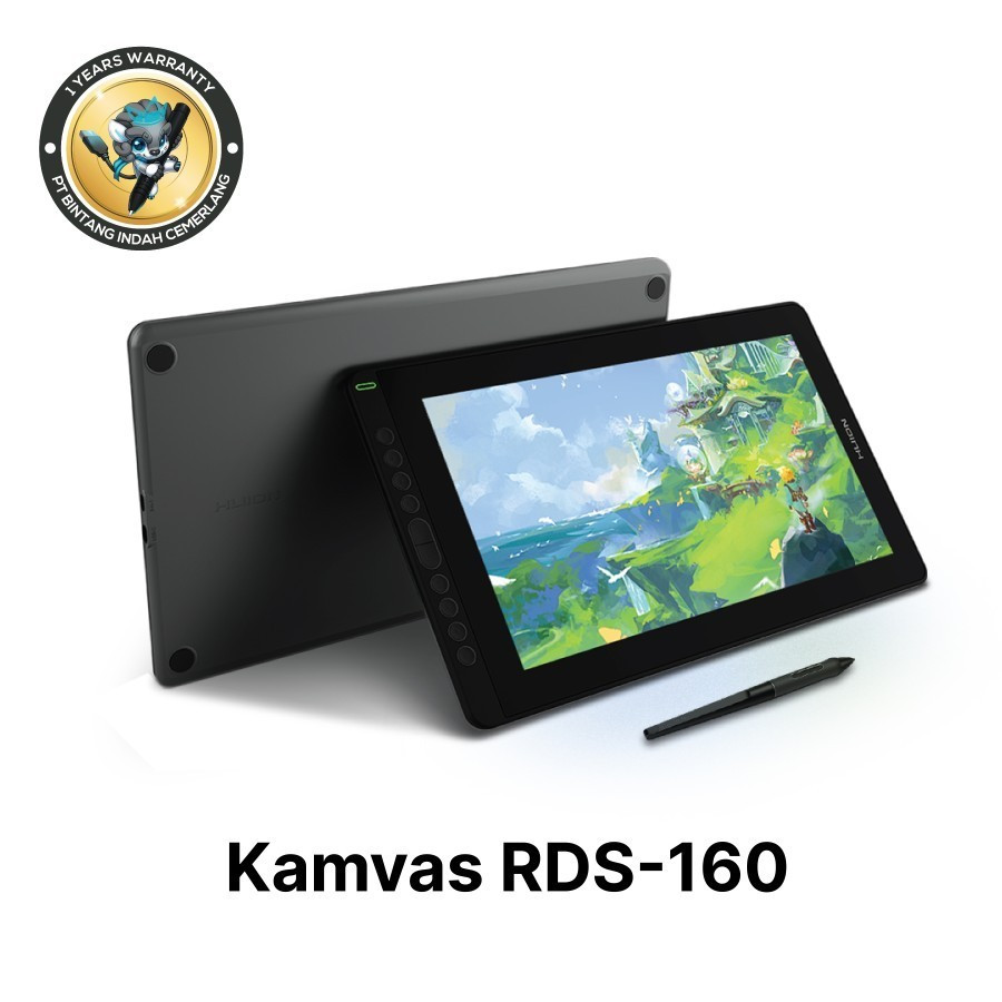 Jual Huion Kamvas RDS-160 / RDS 160 2022 Drawing Pen Display Tablet Huion Kamvas 16 | Shopee ...