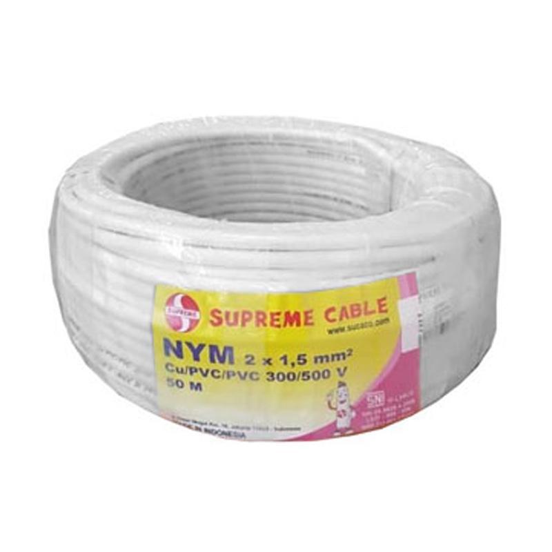 Jual Supreme Kabel Listrik NYM 2x1,5mm 50 Meter/kabel listrik kawat NYM Supreme 2x1,5 50 Meter ...
