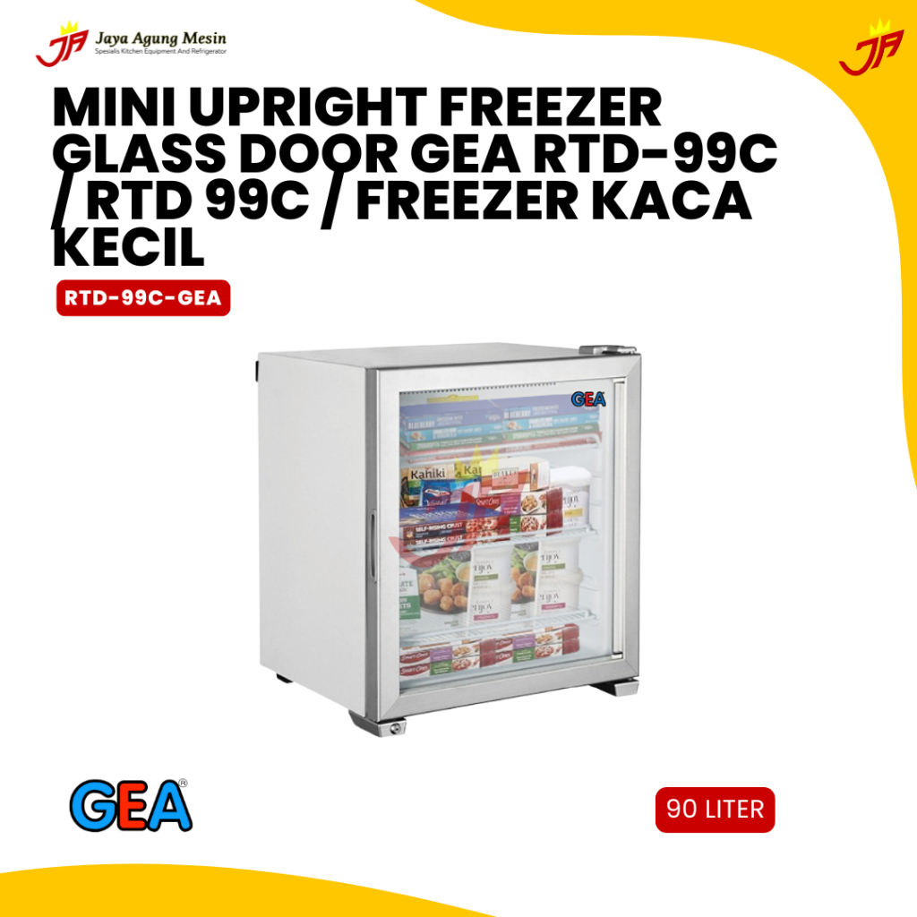 Jual GEA MIni Upright Freezer Glass Door RTD-99C / RTD 99C / Freezer ...