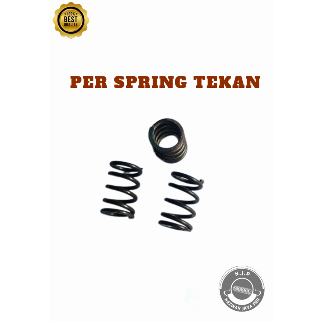 Jual per spring tekan diameter 19mm panjang 31mm ulir per 5 ulir kawat ...