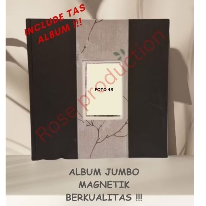 Jual TERMURAH!! Album Jumbo isi 120 foto 4R 10 Sheet Hitam | Shopee Indonesia