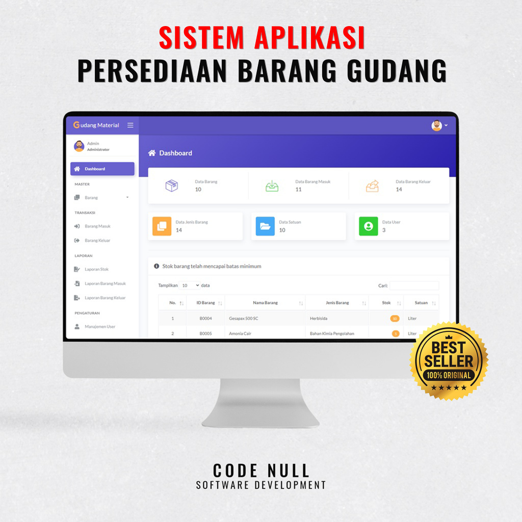 Jual Sistem Aplikasi Persediaan Barang Gudang | Shopee Indonesia