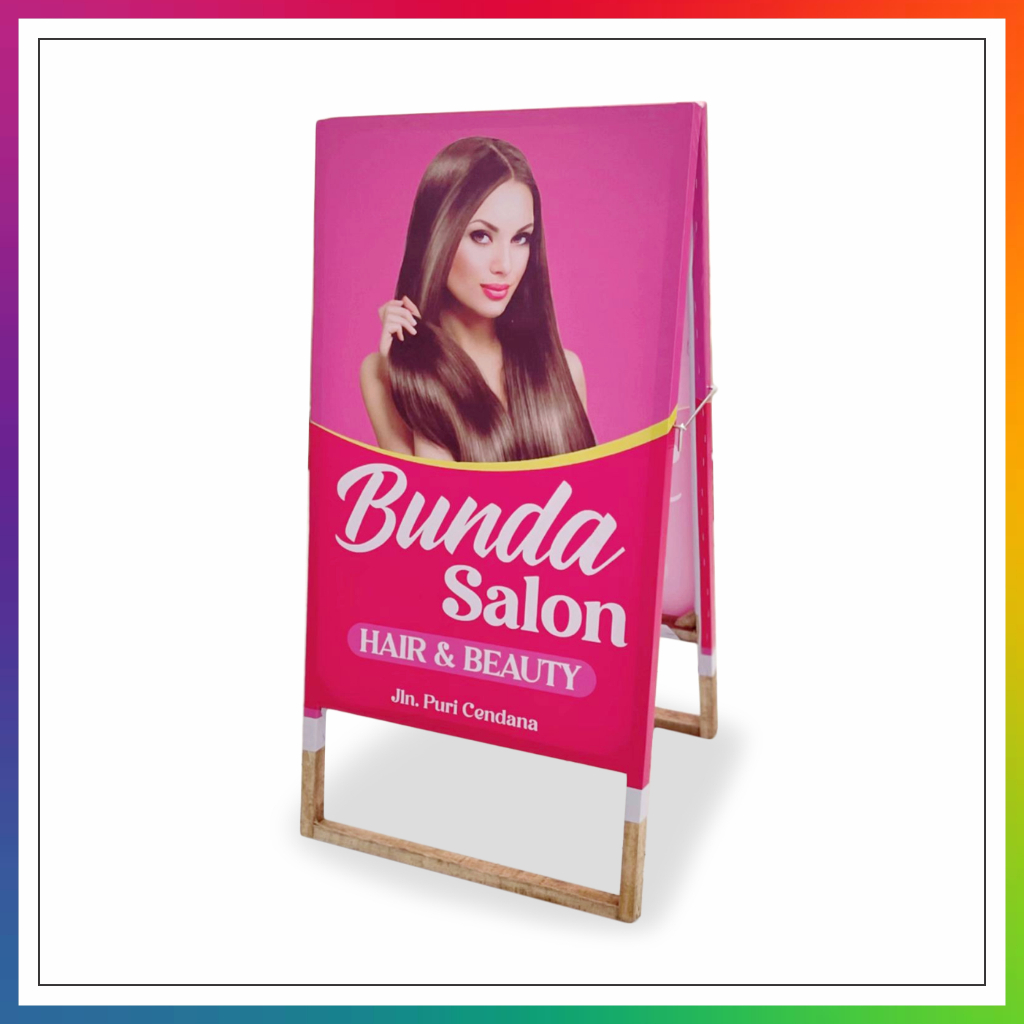 Jual Papan Iklan Jalan Segitiga / Stand Banner Berdiri Kayu | Shopee ...