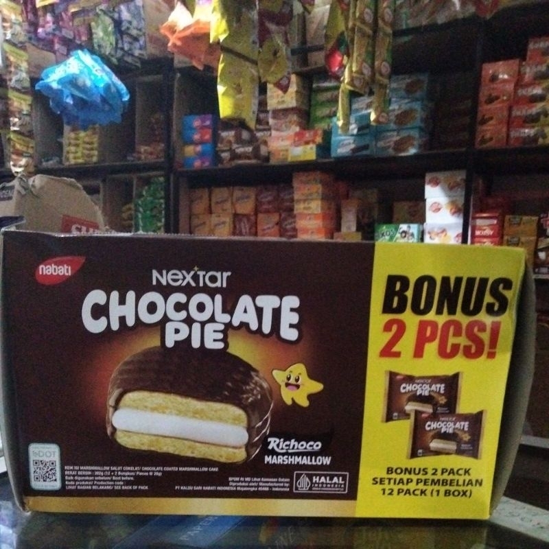Jual NEXTAR CHOCOLATE PIE 392GR(ISI 12PCS) | Shopee Indonesia