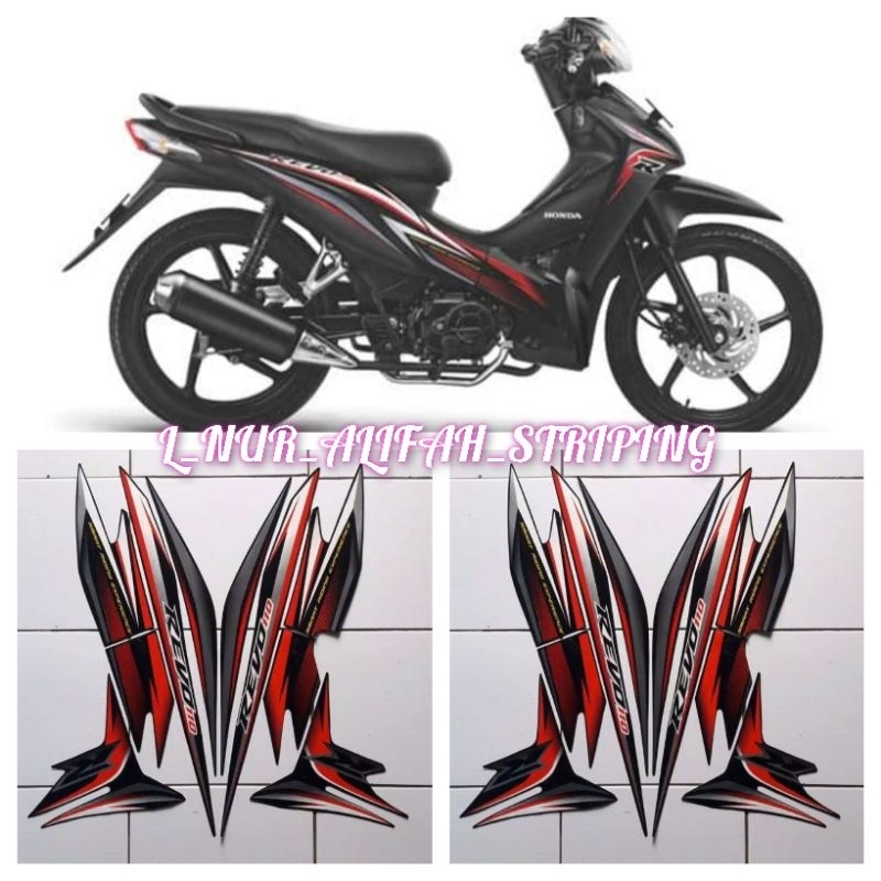 Jual Stiker Striping Lis Les Body Motor Honda Revo Absolute 110 CW 2013 ...