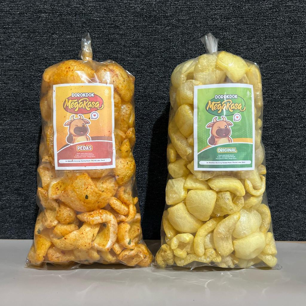 Jual 2 Ball Dorokdok Kerupuk Kulit Sapi Kemasan 125 Gram Aneka Rasa ...