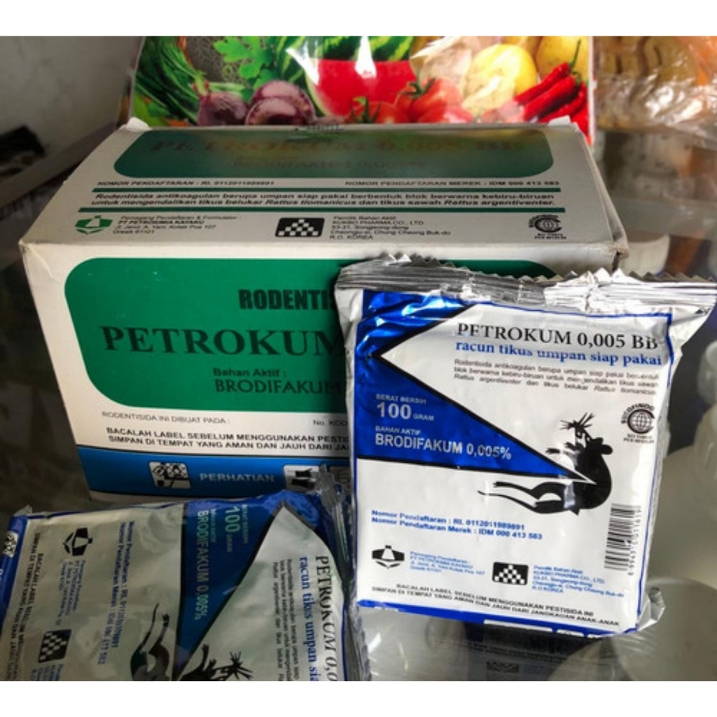 Jual petrokum original racun tikus ampuh mati kering, pembasmi tikus ...