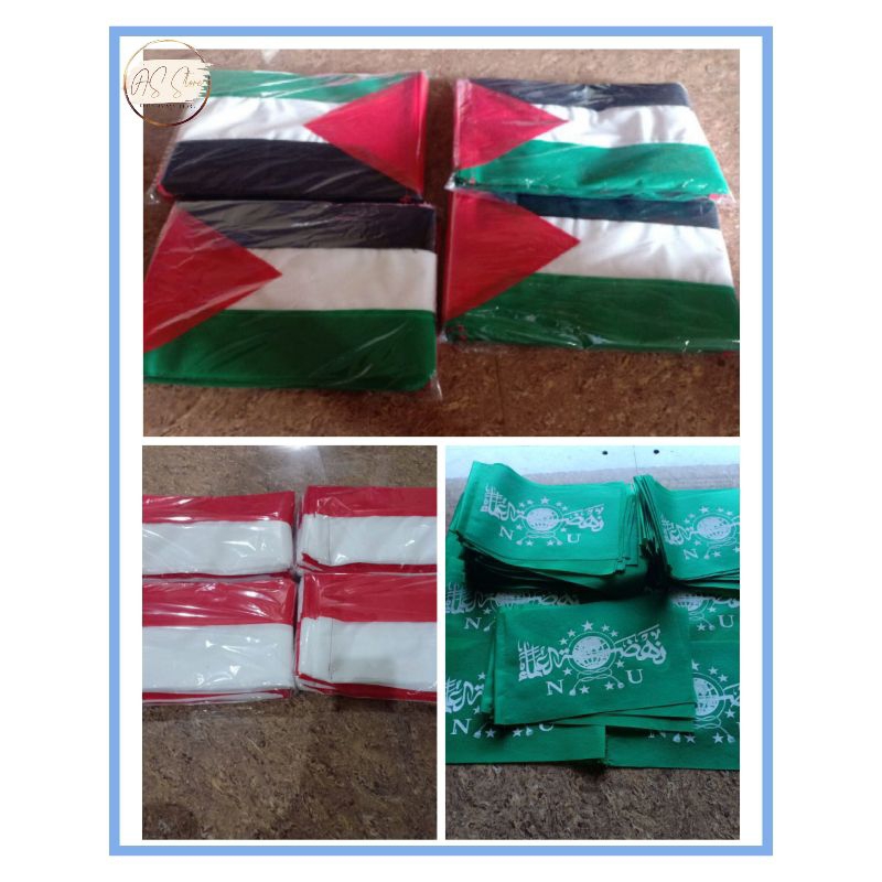 Jual BENDERA MERAH PUTIH /BENDERA NU /BENDERA PALESTINA | Shopee Indonesia