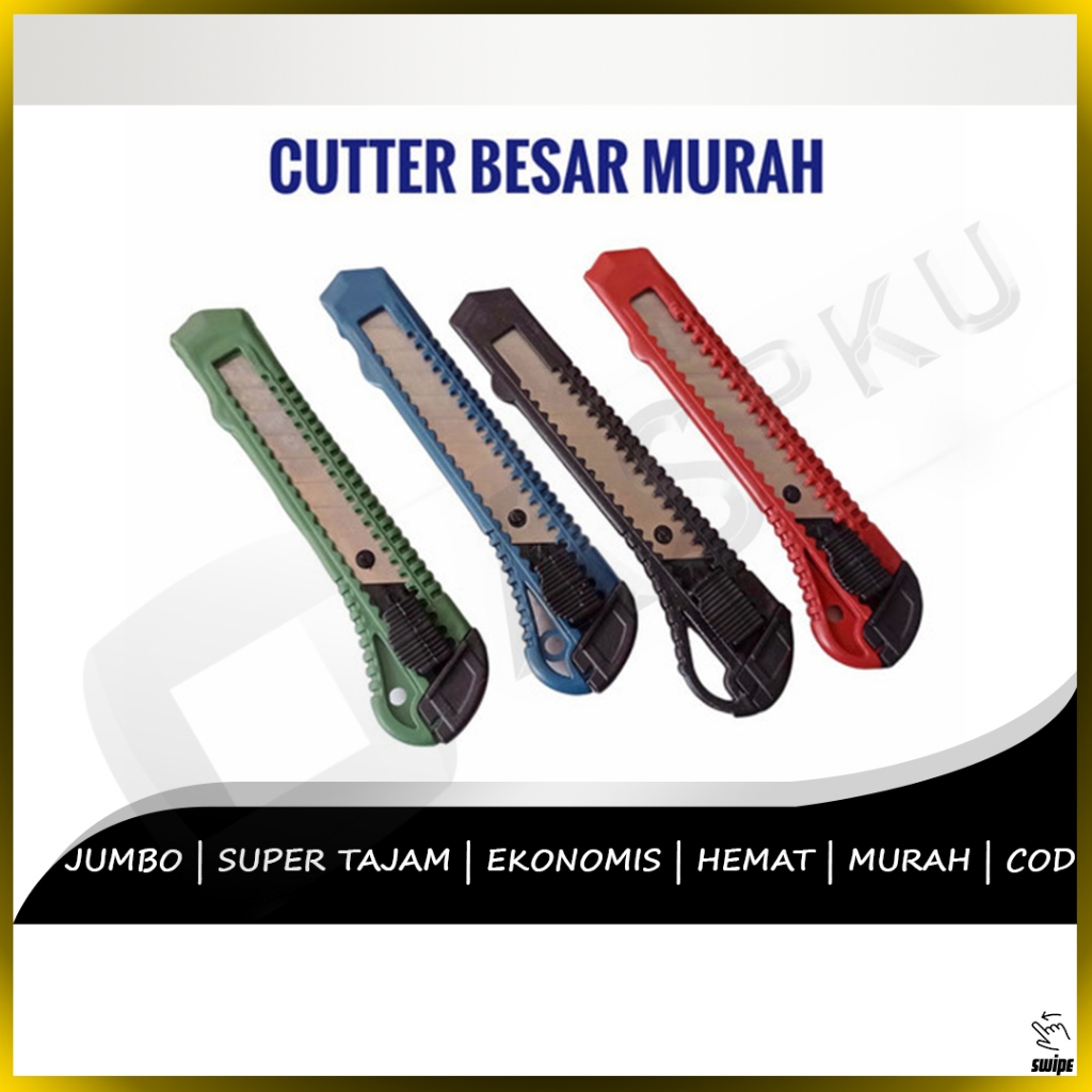 Jual Cutter Pisau Cutter Piso Packing Cuter Kater Besar Besar Pemotong ...