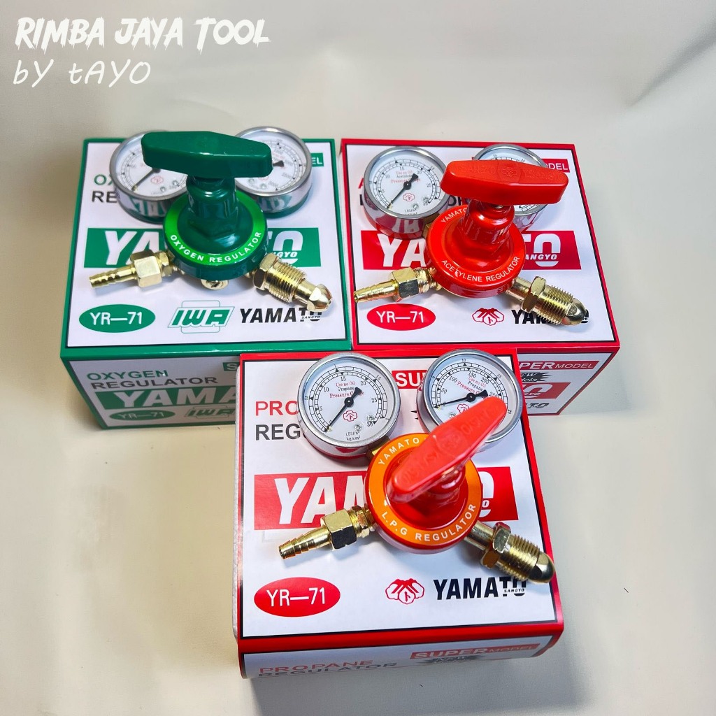 Jual Regulator Las Oksigen/Acetyline/LPG/Propane Max Yamato Tabung Gas Oxygen Welding ORIGINAL ...