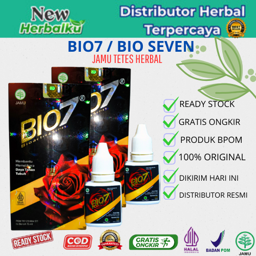 Jual [Bioseven ]BIo7 - obat herbal original 100% asli ANTIOKSIDAN MEMBANTU MENJAGA DAYA TAHAN ...