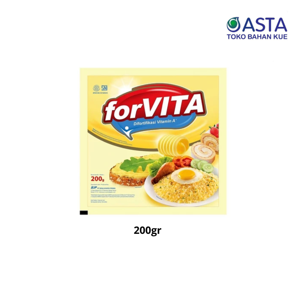 Jual forVITA Margarine Sachet 200 Gr - Margarin Serbaguna | Shopee ...
