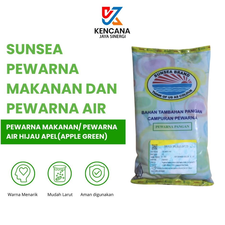 Jual SUNSEA Brand Pewarna Makanan/ Pewarna Air Hijau Apel (Apple Green ...