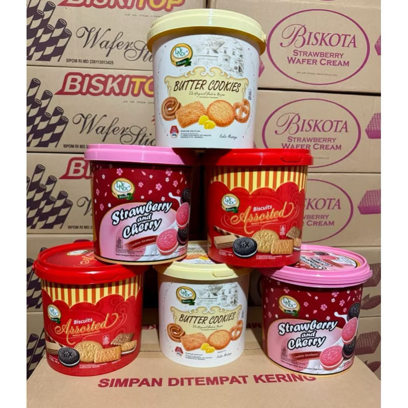 Jual Denex Biskuit Timba 350gr [ BUTTER COOKIES, ASSORTED, STRAWBERRY ...