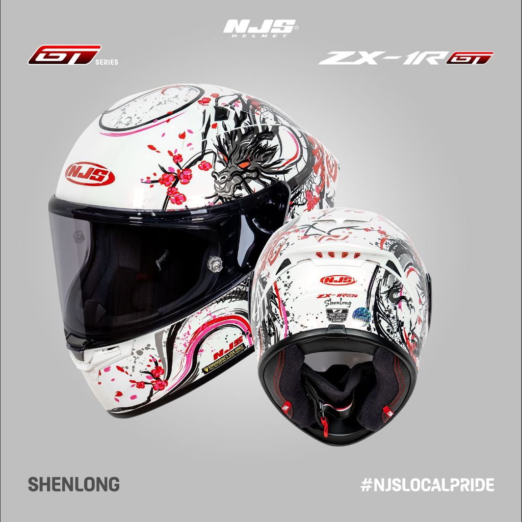 Jual NJS ZX-1R GT SHENLONG - Helm Full Face (FREE SPOILER GT ) - Helm Full Face | ZR GT | GT ...