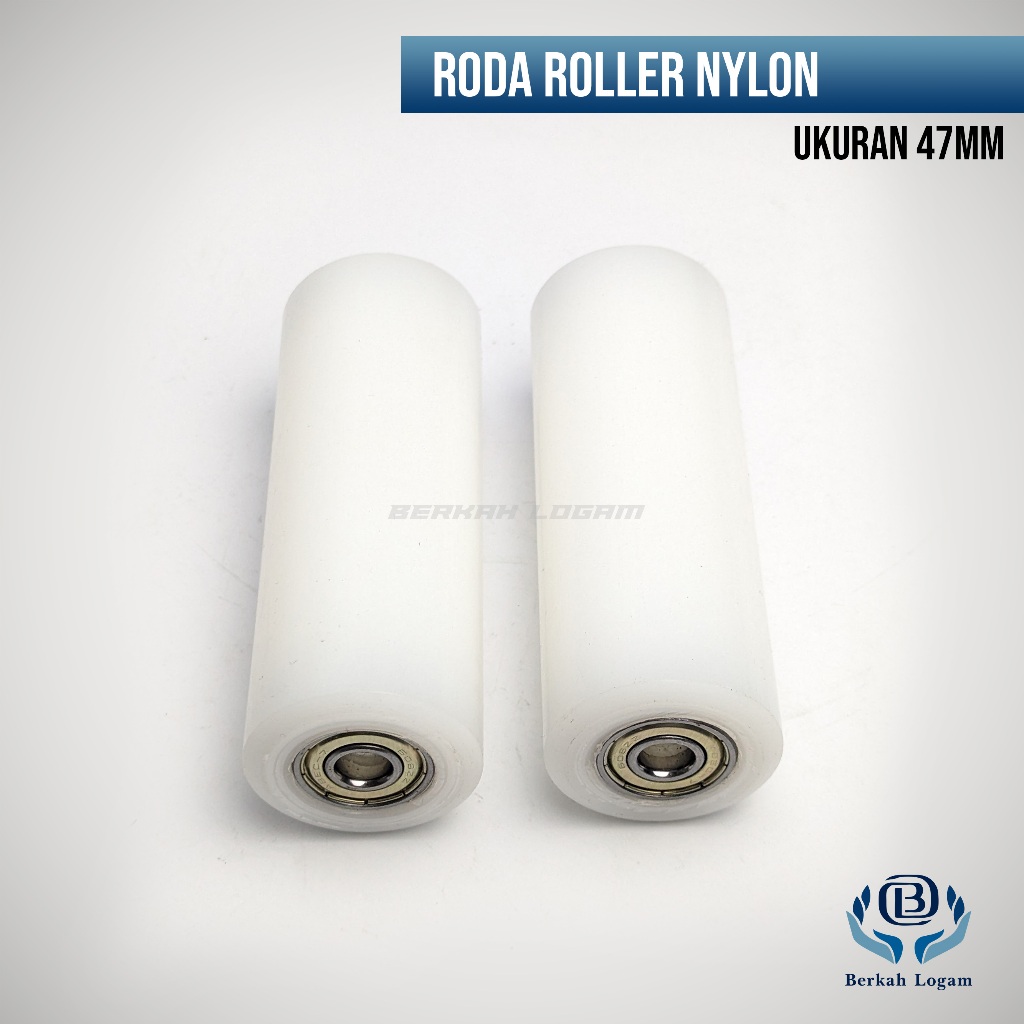 Jual Roda nilon roller Besar (ukuran 47mm) baerings pintu pagar besi ...