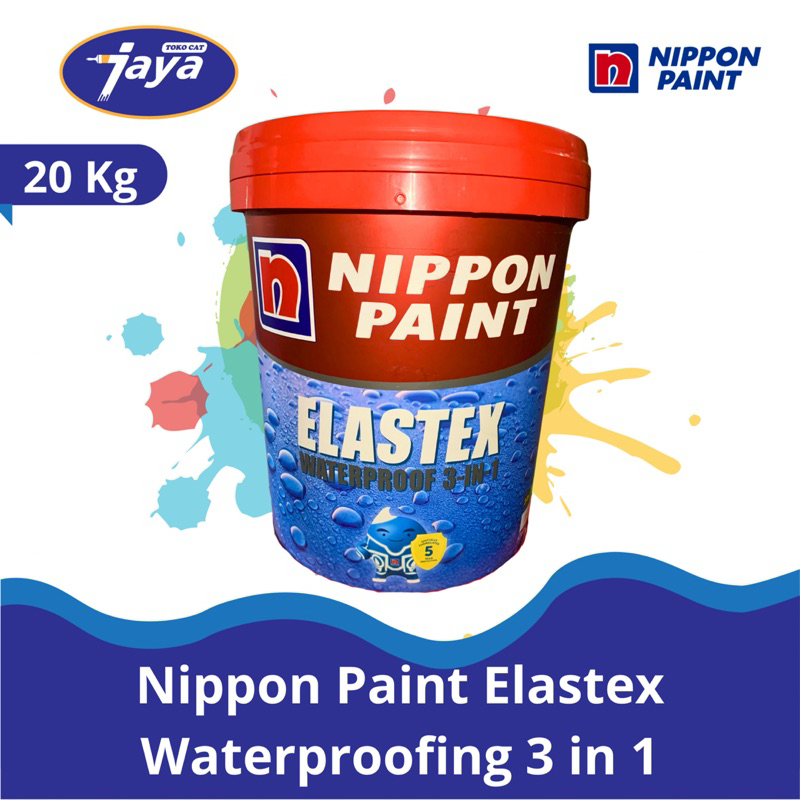 Jual Nippon paint Elastex Waterproofing 3 in 1 pail 20kg | Shopee Indonesia