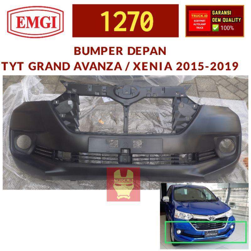 Jual BEMPER BUMPER TANDUK DEPAN GRAND AVANZA GREAT XENIA 2015 2016 2017 ...
