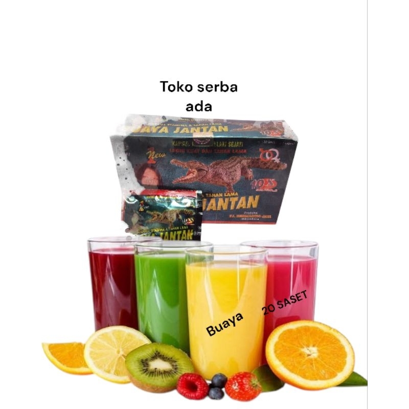 Jual minuman buah buahan merk buhaya isi 20 saset | Shopee Indonesia