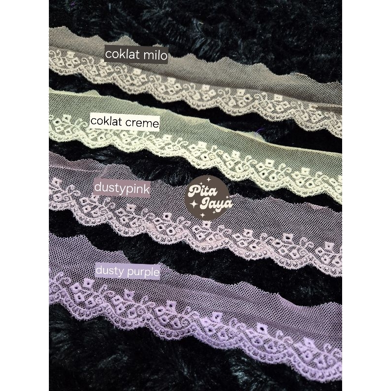 Jual RENDA TILE WARNA/METER | Shopee Indonesia