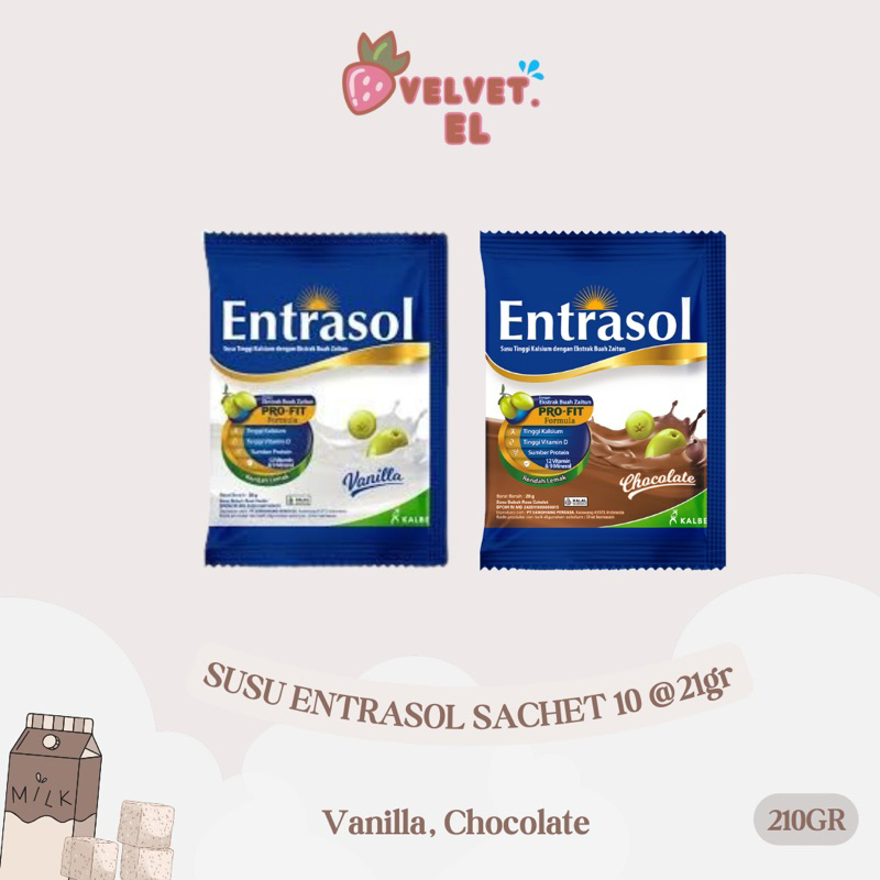 Jual Entrasol sachet 10 x 21gr Rasa Cokelat (Kemasan renceng) | Shopee ...