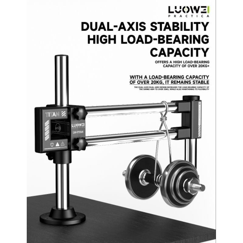 Jual MICROSCOPE STAND LUOWEI TITAN DOUBLE | Shopee Indonesia