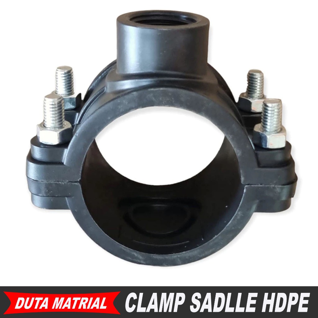 Jual Clamp Saddle Hdpe 90mm x 50 mm PN 16 | Fitting HDPE Clam Sadle 3" x 1,5" inch ( 90mm X 50mm ...