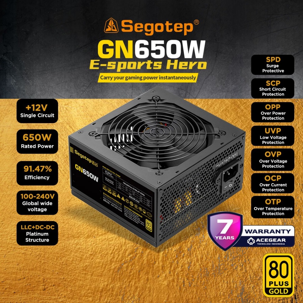 Jual Power Supply Segotep 650W GN650W NON MODULAR | Shopee Indonesia