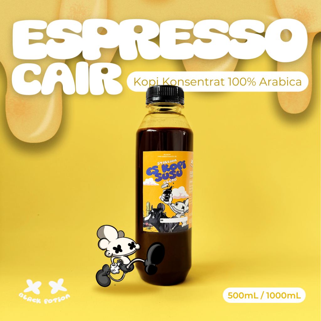 Jual Espresso Cair Kopi Konsentrat Full Kopi Arabica (Stallion Blend ...