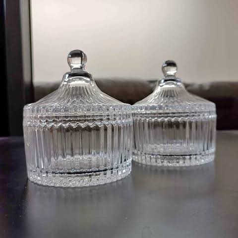 Jual Tempat Permen Kaca Kristal Crystal Beling Bening Sugar Canister ...