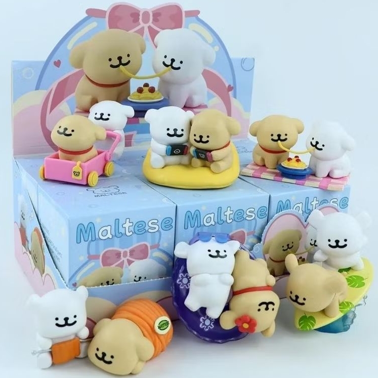 Jual Maltese Blind Box Series Maltese Happy Daily Life Figure Set 6 Pcs ...