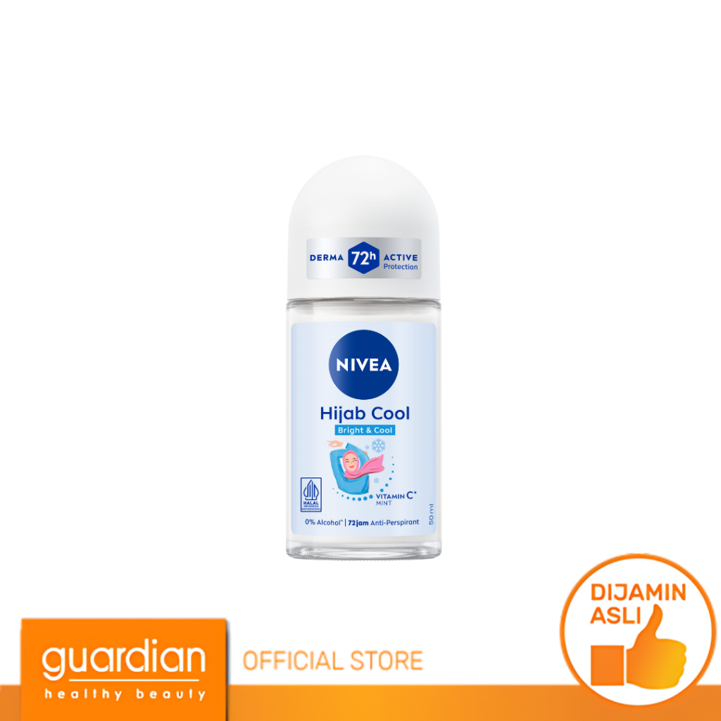 Jual Nivea Hijab Cool Brightening Deodorant Roll-On 50Ml | Shopee Indonesia