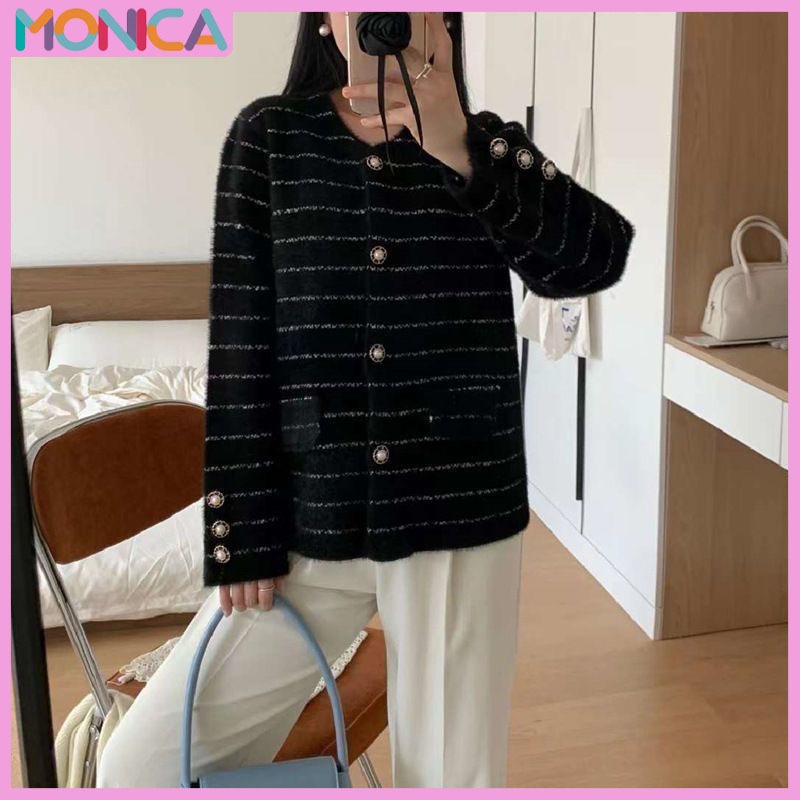 Jual Monica Atasan Dan Jaket Modis Knitwear Wanita Setelan Wanita ...