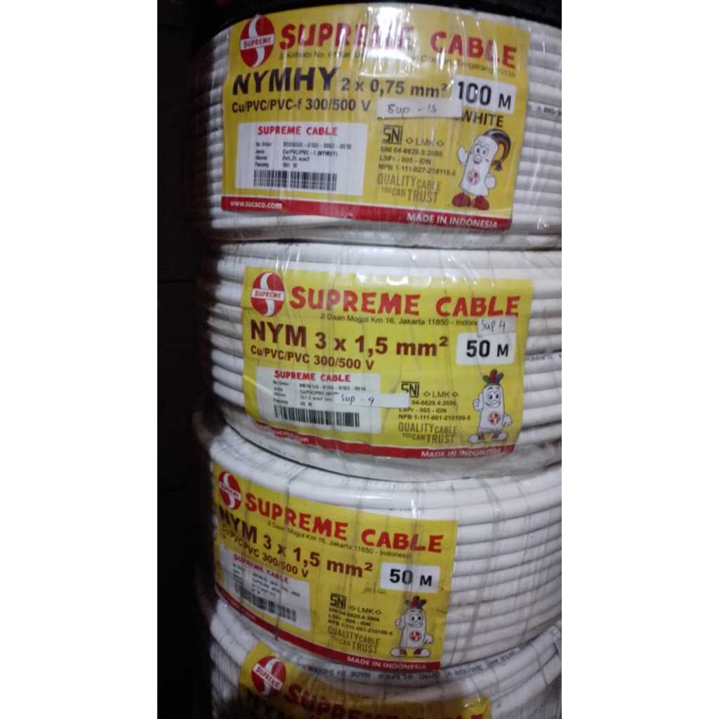 Jual kabel supreme nym 3x1,5 meter termurah | Shopee Indonesia