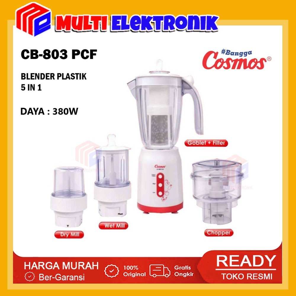 Jual Cosmos CB-802 PCF Blender Plastik 5 in 1 Blenz Series - Kapasitas ...