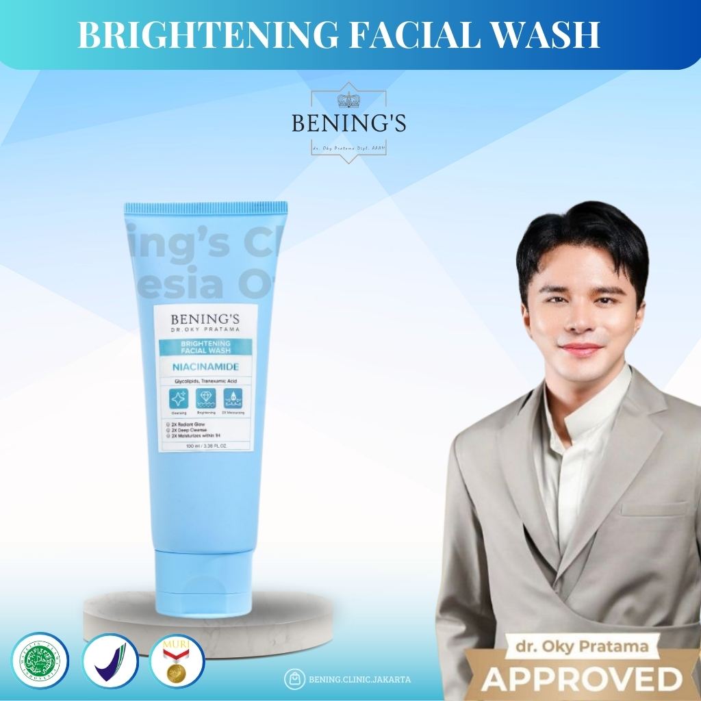 Jual Facial Wash Acne Brightening Exclusive Bening's skincare / bening ...