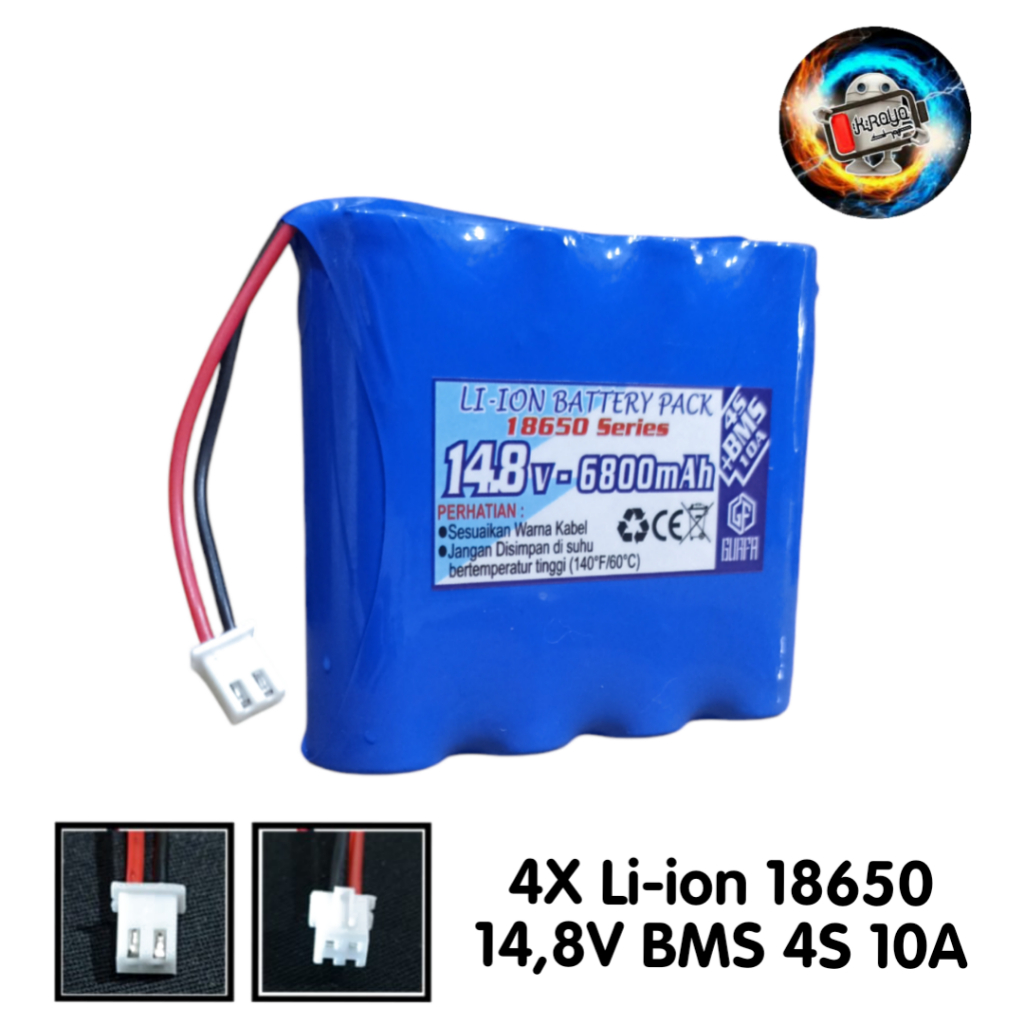 Jual Baterai Speaker Dan Baterai Alat Elektronik Lainnya 4X Li-ion 18650 BMS 4S 10A 14,8V ...
