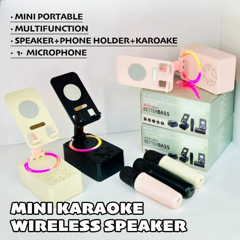 Jual Stand Handphone Bluetooth Speaker Mini Portable 360 Derajat Super ...