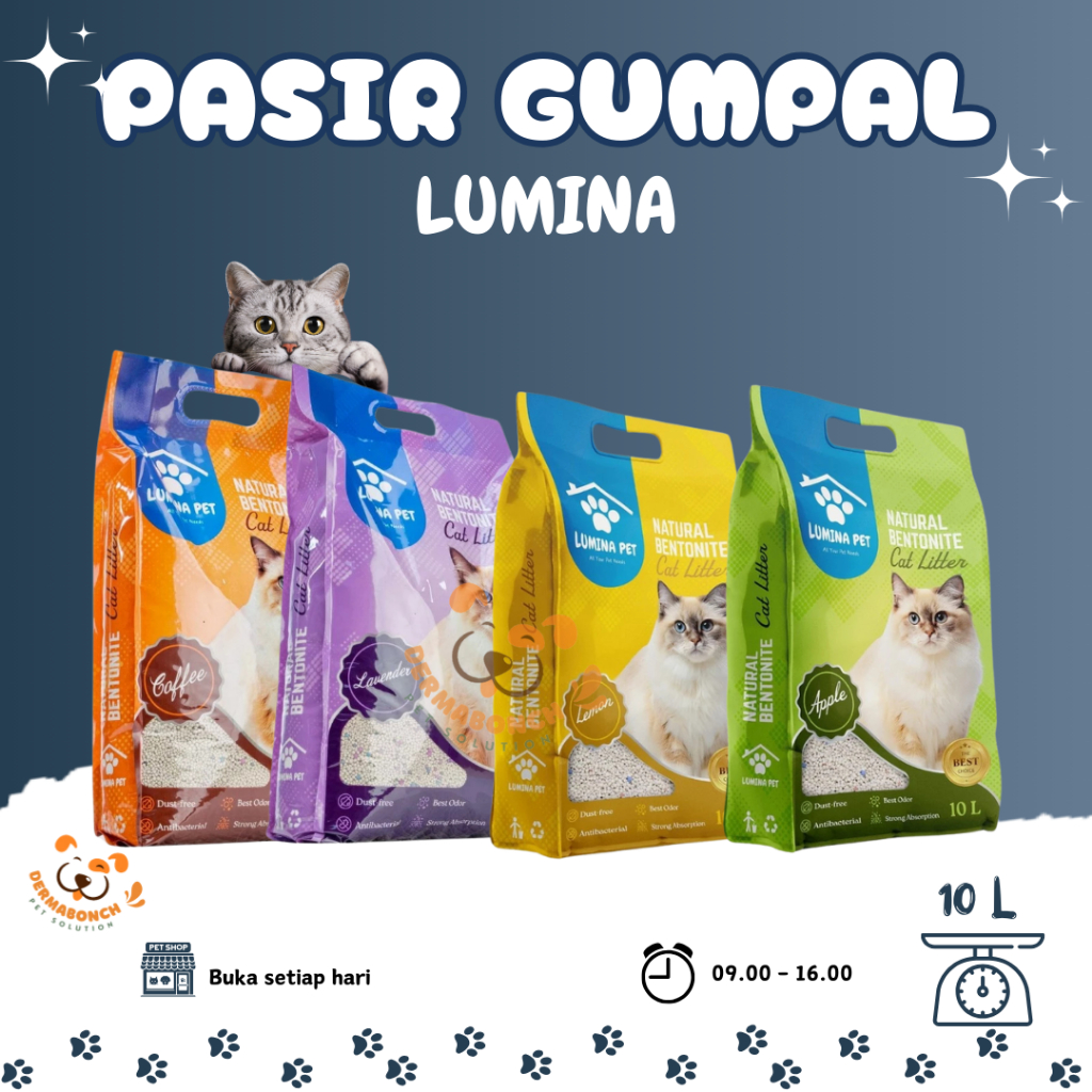 Jual PASIR KUCING GUMPAL LUMINA 10L 10 L 10 LITER 10LITER | Shopee Indonesia
