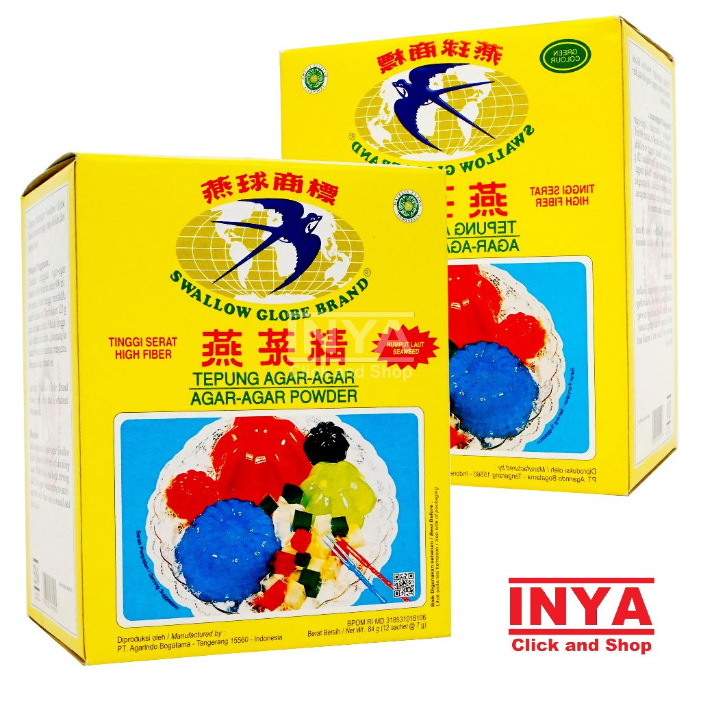 Jual Swallow Globe Brand Tepung Agar-Agar Rumput Laut - Seaweed Powder ...