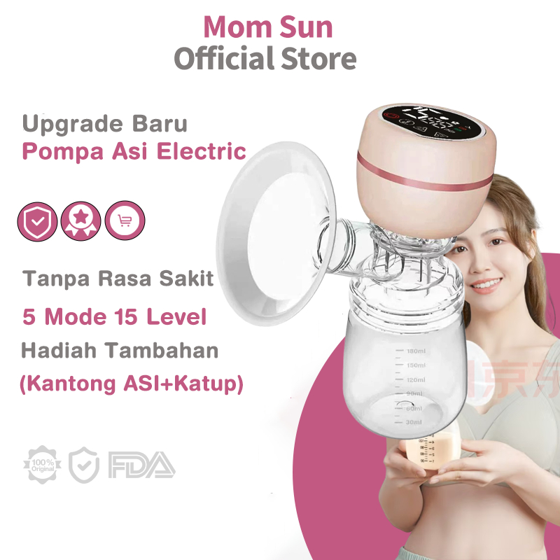 Jual Mom Sun Pompa Asi Electric （New Upgrade 5 Mode 15 Level ）BPA Free ...