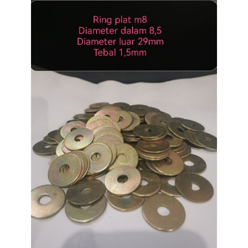 Jual ring plat m8x29mm tebal 1,4mm untuk harga per kg | Shopee Indonesia