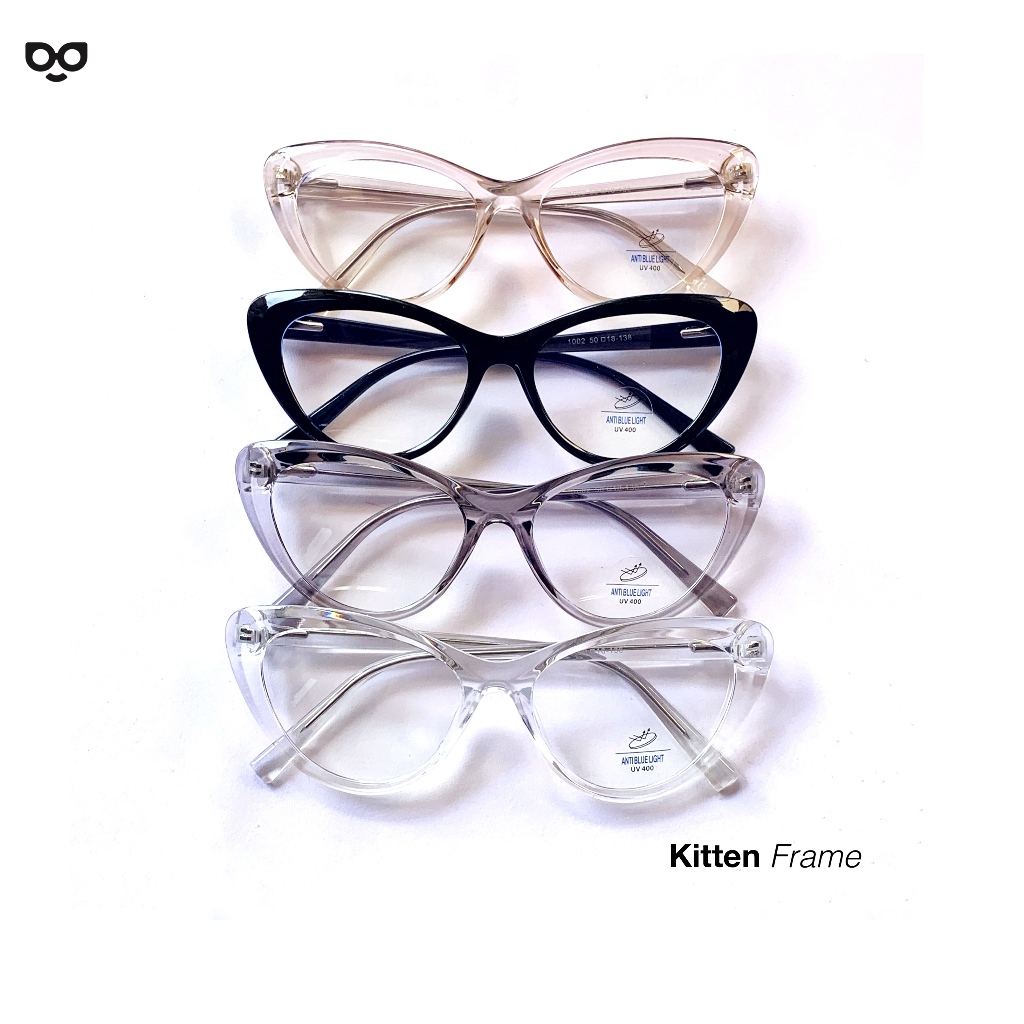 Jual Roglass-Kitten Frame Kacamata bentuk mata kucing bisa custom lensa ...