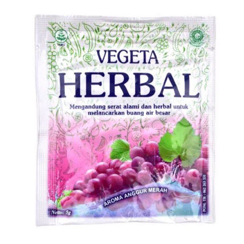 Jual VEGETA HERBAL SACHET 4.6gr ( PACK ) | Shopee Indonesia