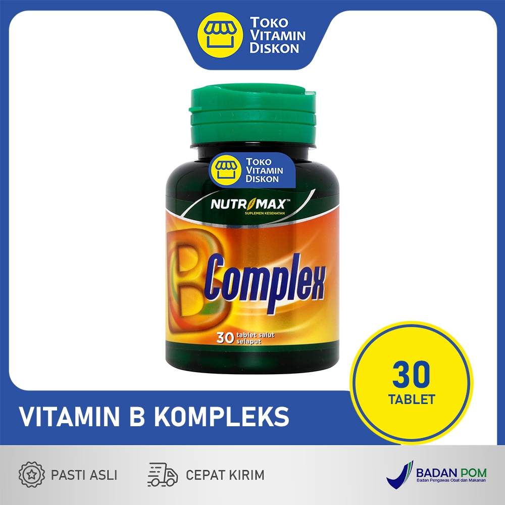 Jual NUTRIMAX B COMPLEX - 30 TABLET | Suplemen Sistem Saraf Neutropik ...