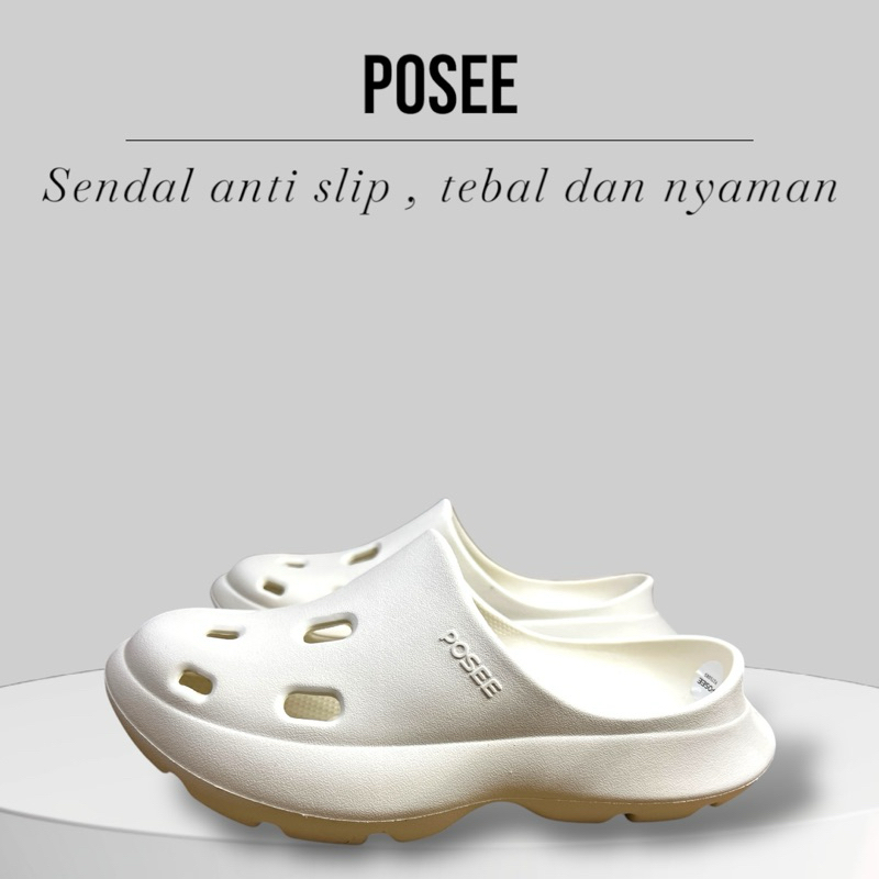 Jual POSEE Original Sandal slip on praktis Tinggi Pose Sendal Eva Karet ...