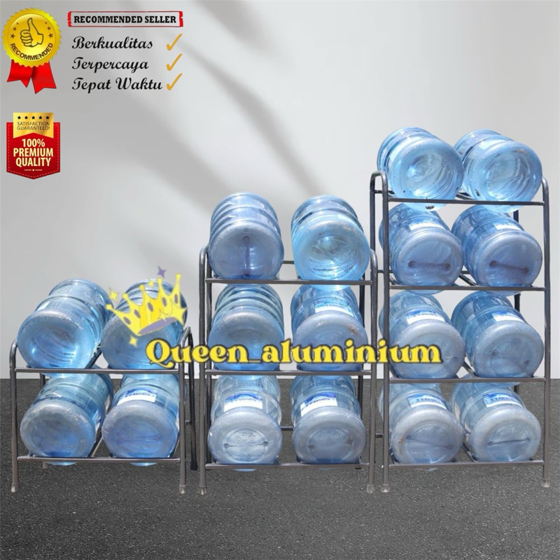 Jual Rak Galon / Tempat galon Air Besi Kuat kokoh 4 susun / 3 susun / 2 ...
