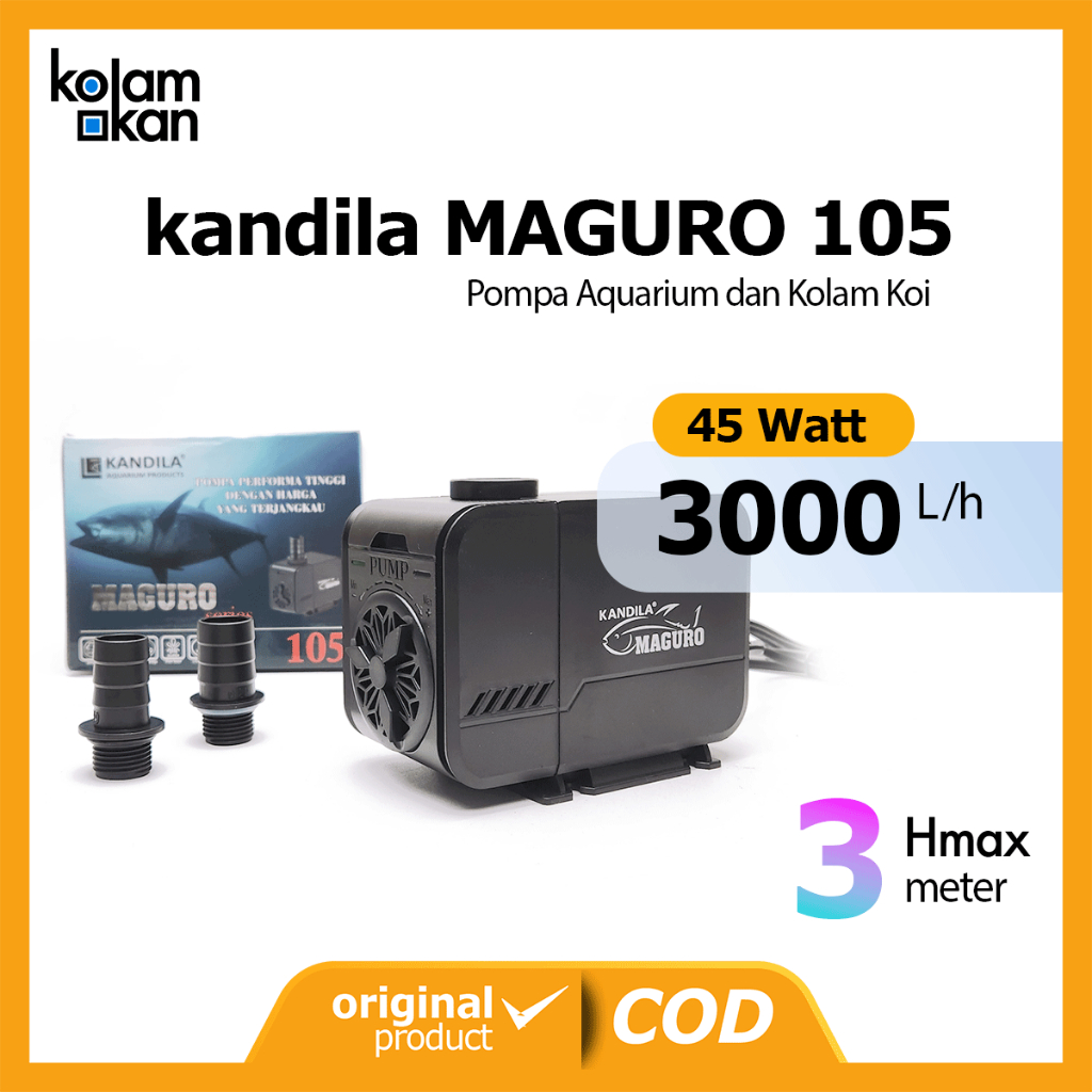 Jual MAGURO 105 Pompa Aquarium Kolam 3000 Lph | Shopee Indonesia