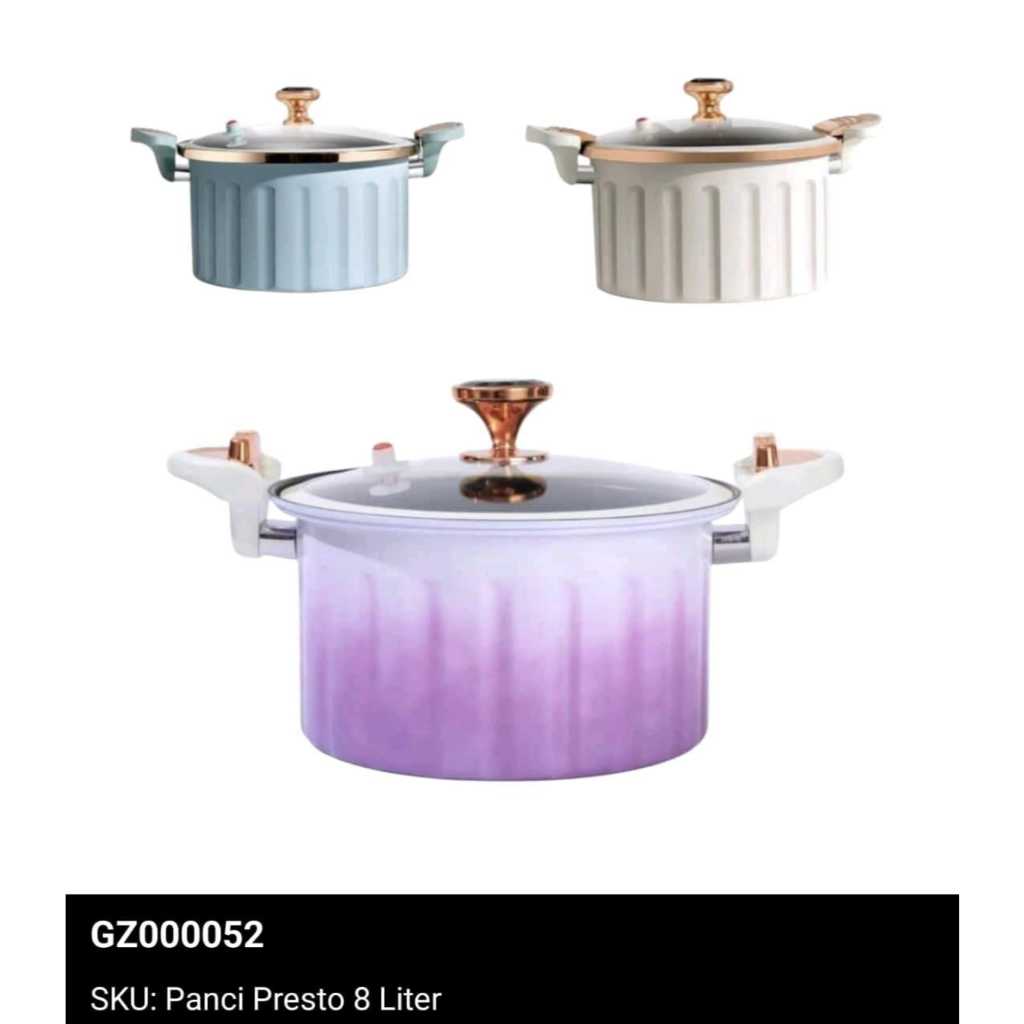 Jual TJ-841 Panci Presto Low Pressure Roman Cauldron Kapasitas 8 Liter ...
