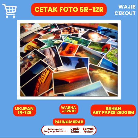 Jual CETAK FOTO UKURAN dari 6R, 8R,S8R, 10R,12R,12RP 1 HARI JADI PALING MURAH | Shopee Indonesia